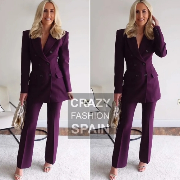 Zara | Jackets & Coats | New Zara Balmain Style Tailored Suit Blazer ...